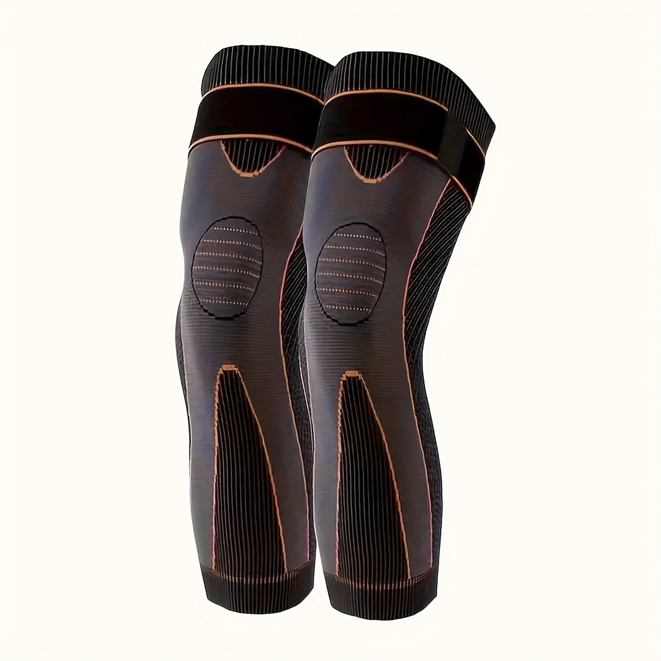 1pair Men's Sports Workout Black Knee Pads For Basketball Running ...
