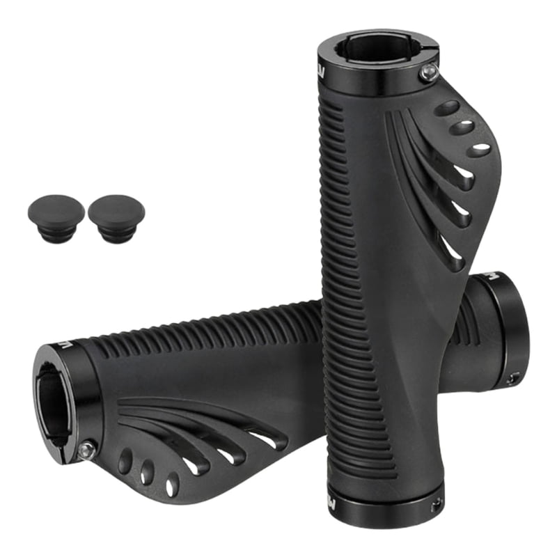 1pair Mountain Bike Handlebar Grips Double Locks on Bicycles Handlebar Grip Nonslip Bilateral ...