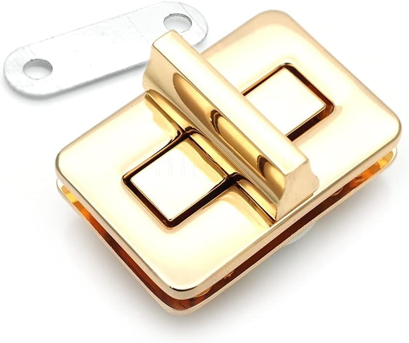 1pc 1-1/2" Rectangle Twist Turn Locks Purse Bag Closure Clasp ...