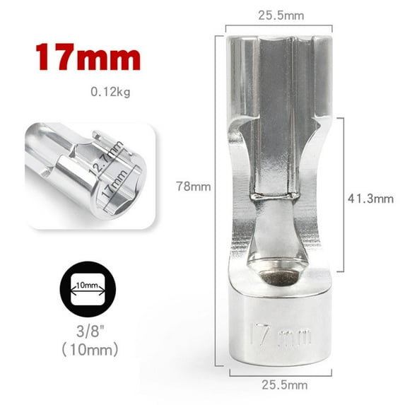 1pc 10-19mm 3/8inch Diesel Injector Fuel Line Socket Wrench Nut Socket ...