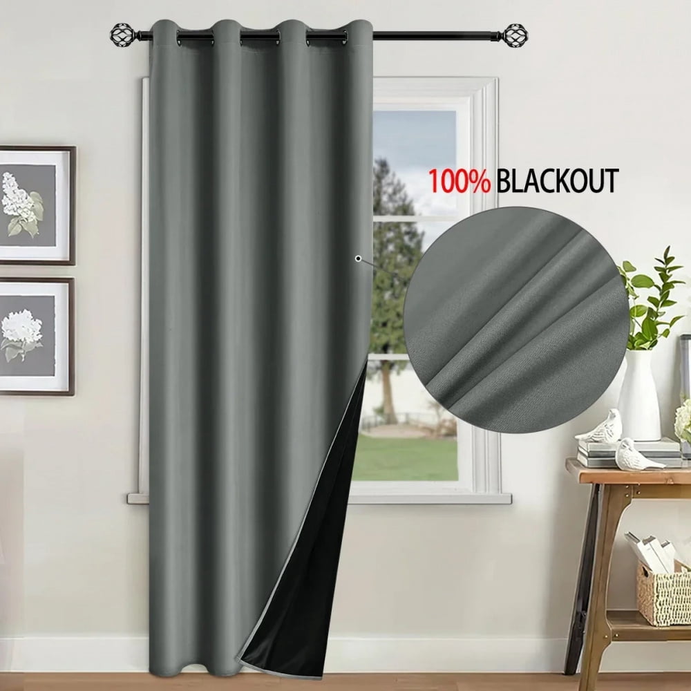 1pc 100% Blackout Curtains, Window Curtain for Living Room, Bedroom ...