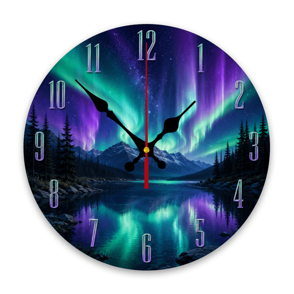 1pc 10Inch Wooden Wall Clock Featuring The Eiffel Tower Decorated with ...
