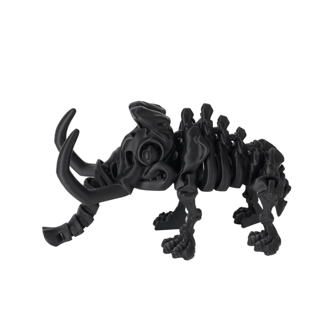 1pc 11.5CM 3D printed figurines of movable elastic mammoths, simulation ...