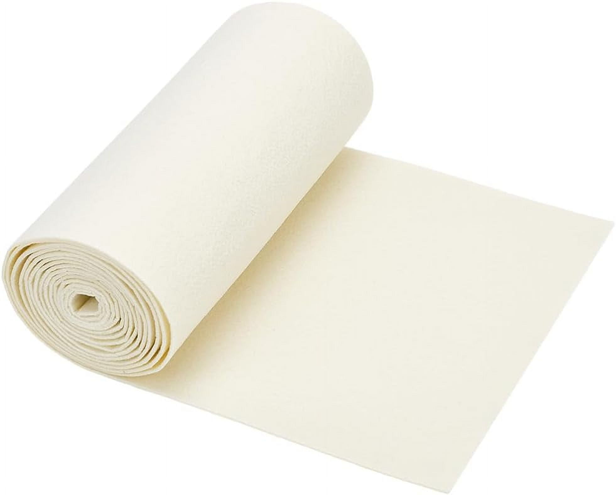 1pc 118x9.4inch Felt Fabric Roll Floral White Polyester Felt Fabric ...