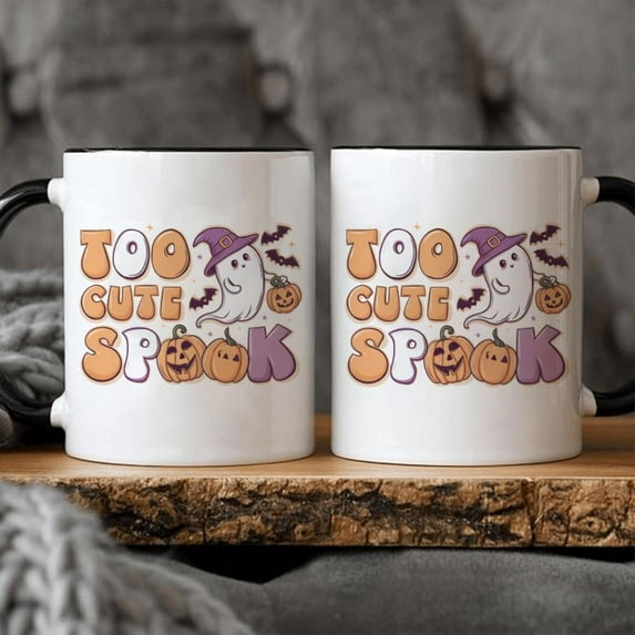 1pc 11Oz Halloween Themed Ceramic Coffee Mug with Spooky Ghost And ...