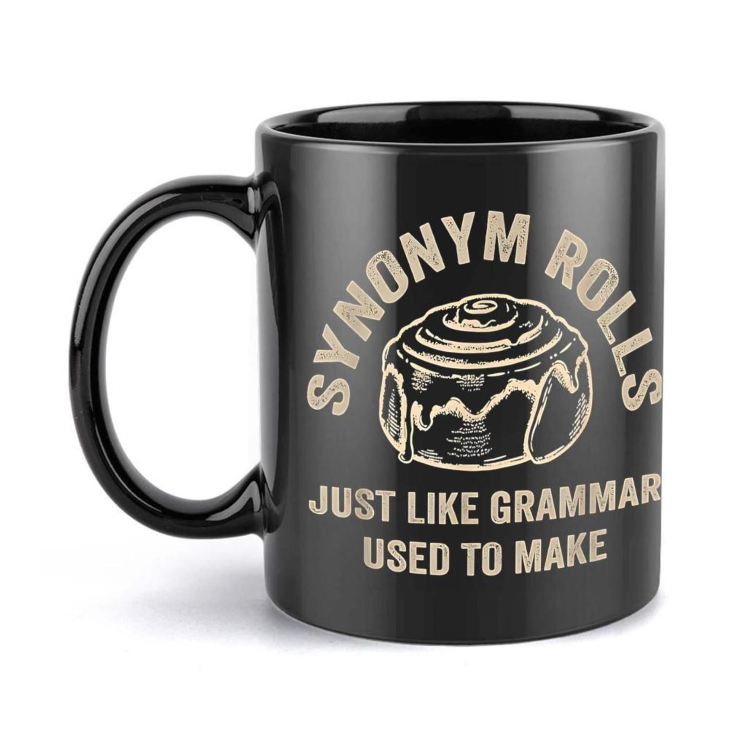 1pc 11oz Ceramic Coffee Mug with Cinnamon Roll Design Synonym Rolls ...
