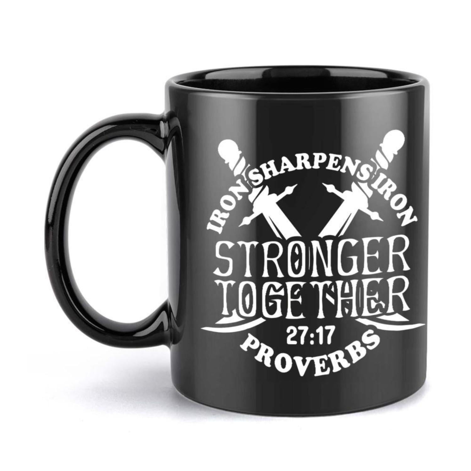 1pc 11oz Ceramic Coffee Mug with Inspirational Sword Design Iron ...