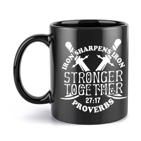 1pc 11oz Ceramic Coffee Mug with Inspirational Sword Design Iron ...