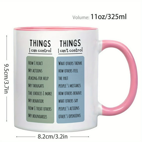 1pc 11oz Ceramic Multicolor Coffee Mug Tea Cup Cute Funny Humorous ...