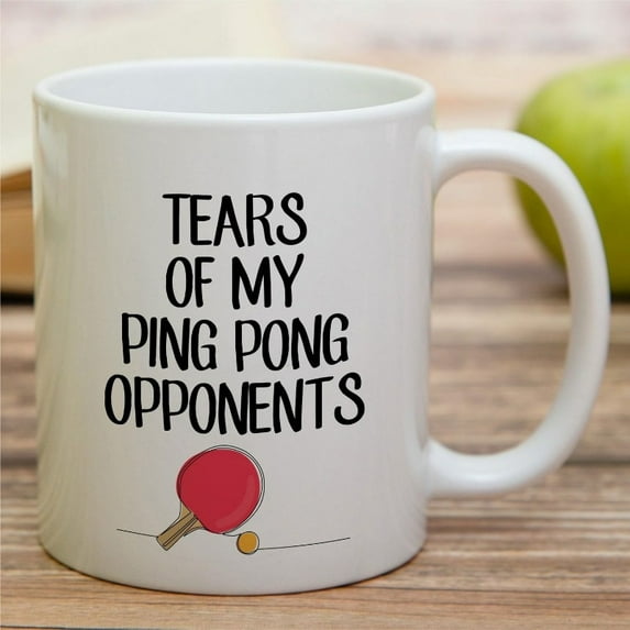 1pc, 11oz Coffee Cup Funny Ping Pong Mug Gift Tears Of My Ping Pong ...