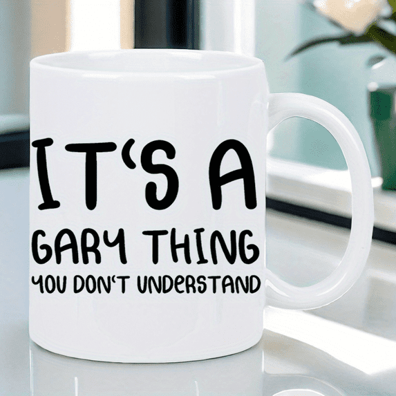 1pc, 11oz, GARY THING Coffee Mug - Insulated Reusable Travel Mug With ...