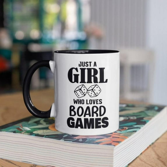 1pc 11oz Girl Who Loves Board Games Mug Funny Board Game Coffee Mugs ...