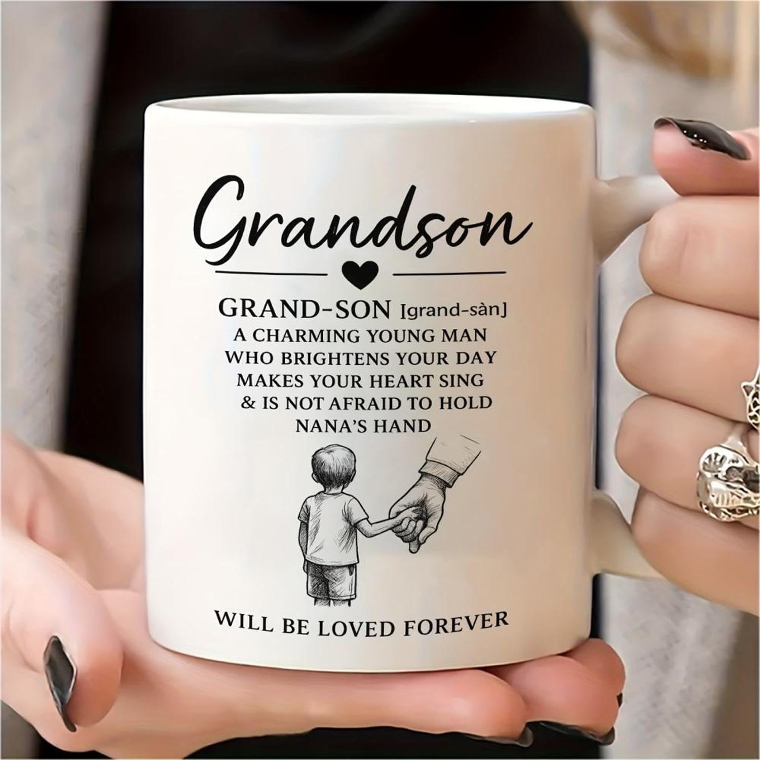 1pc 11oz Heartfelt Grandfather Grandson Ceramic Coffee Mug Sentimental ...