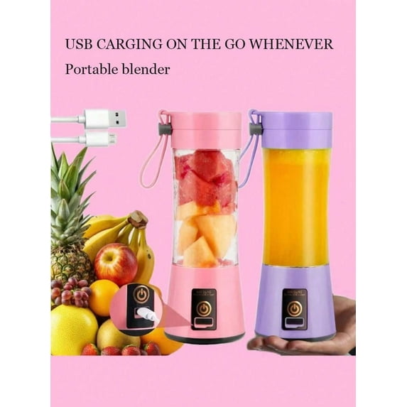 1pc 12.85oz Portable Blender Cup, Electric USB Juicer Blender, Mini ...