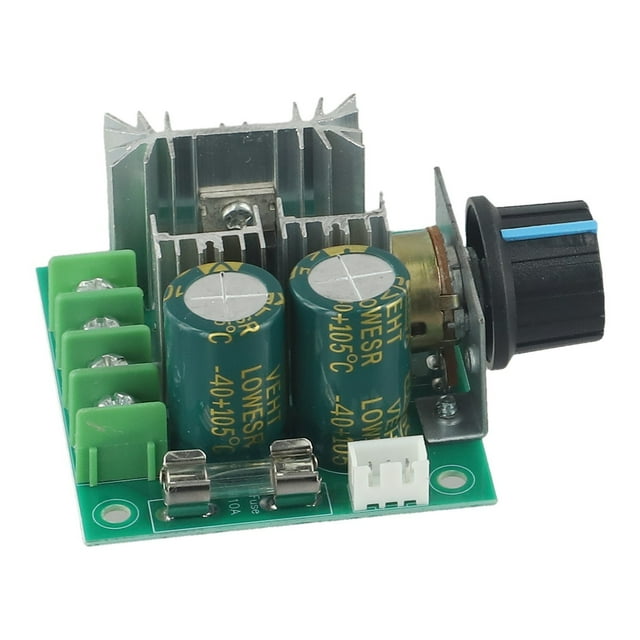 1pc 12V-40V DC Motor Speed Regulator 10A Speed Control Switch Voltage Regulator With Built-in ...