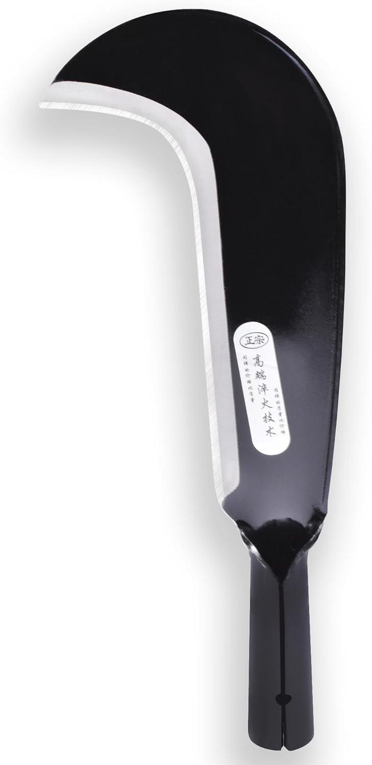 1pc 15.75in/400mm Carbon Steel Billhook Brush Clearing Sickle for Grass ...