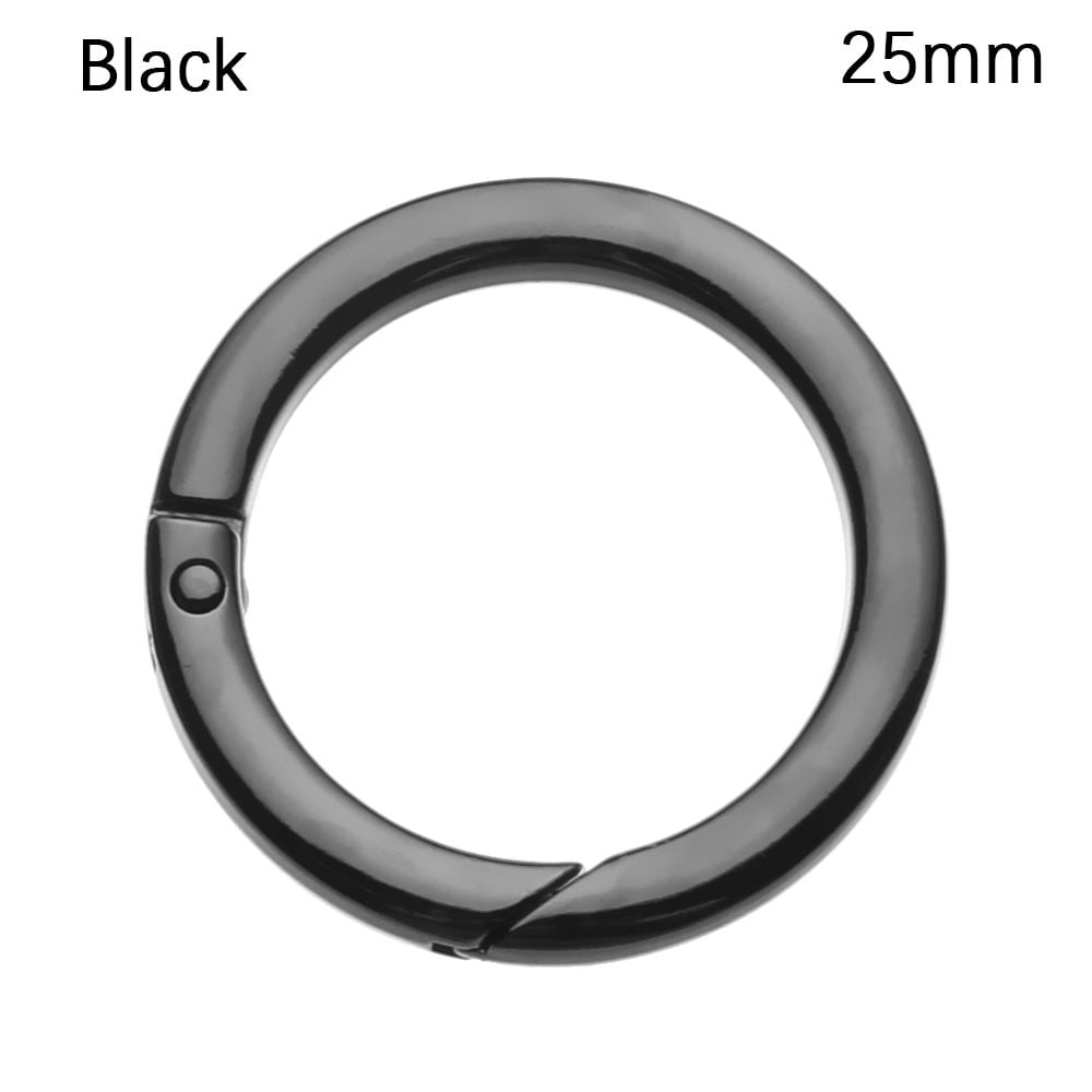 1pc 19/25/32/38mm Plated Gate Round Push Trigger Spring O-Ring Buckles ...