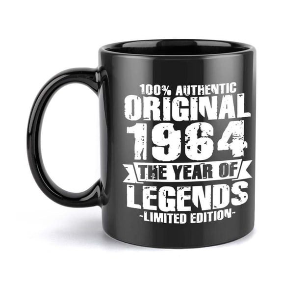1pc 1964 Legends Humorous Ceramic Mug 11oz 360ml Cartoon Coffee Cup ...