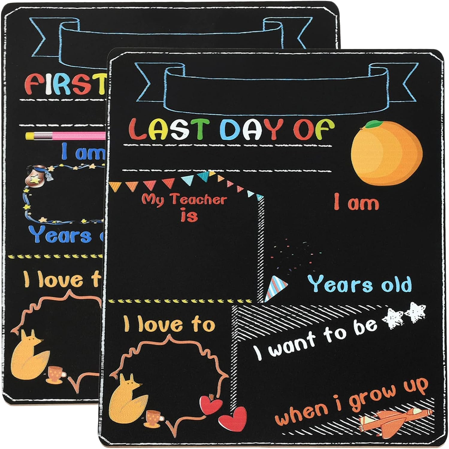 1pc 1pc Double-Sided Medium Density Fiberboard () Blackboard First and ...