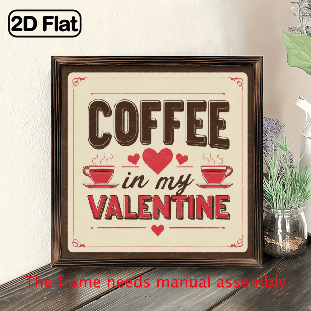 1pc 1pcs Anti-Vallentine's Club Sign - Retro Wood Framed Wall Decor ...