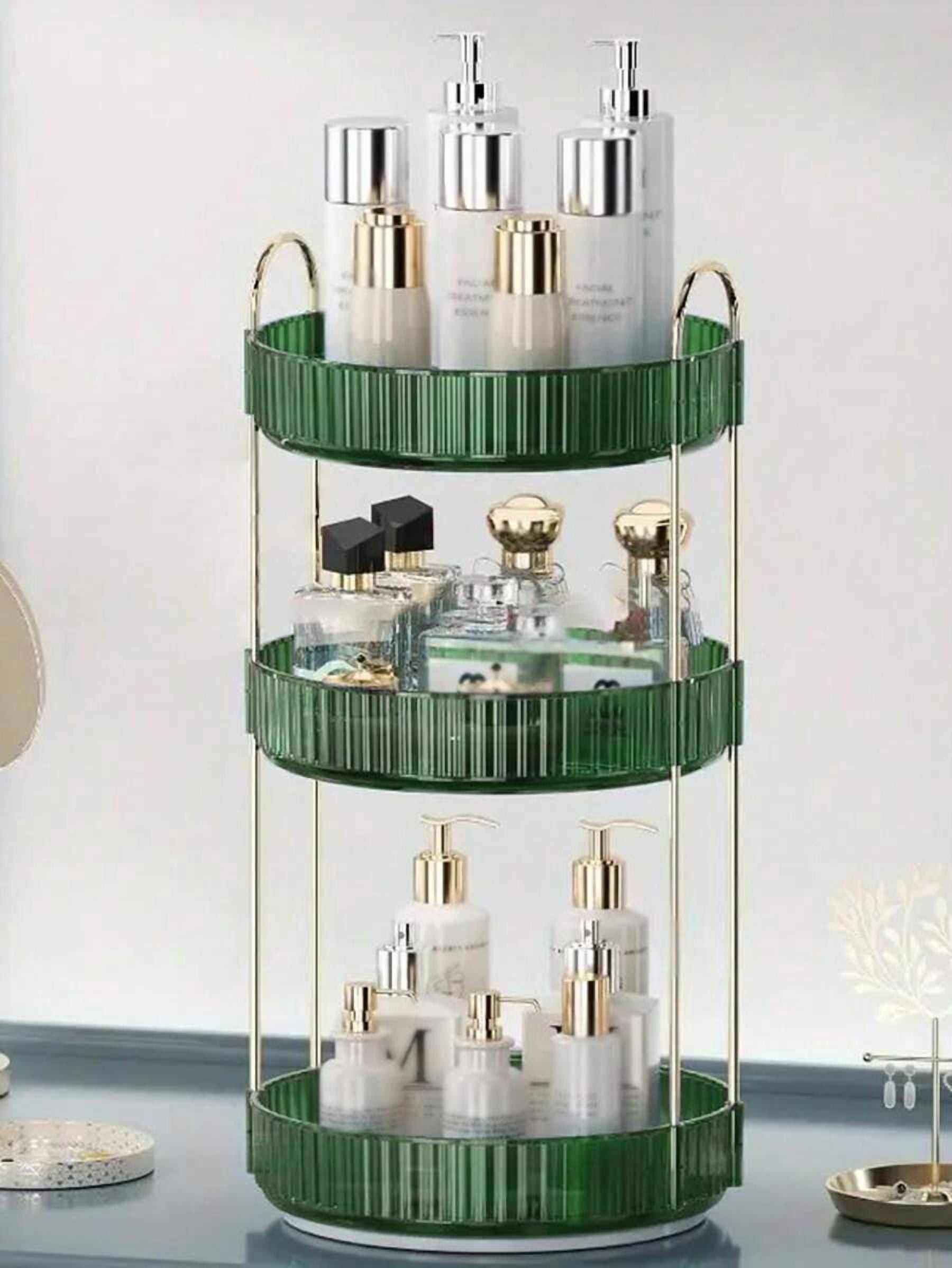 1pc 2/3/Layers 360 Degree Rotating Makeup Organizer For Bathroom ...
