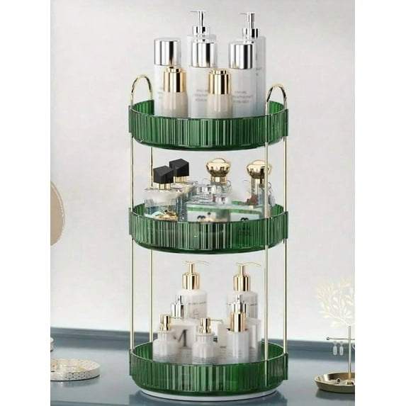 1pc 2/3/Layers 360 Degree Rotating Makeup Organizer For Bathroom ...