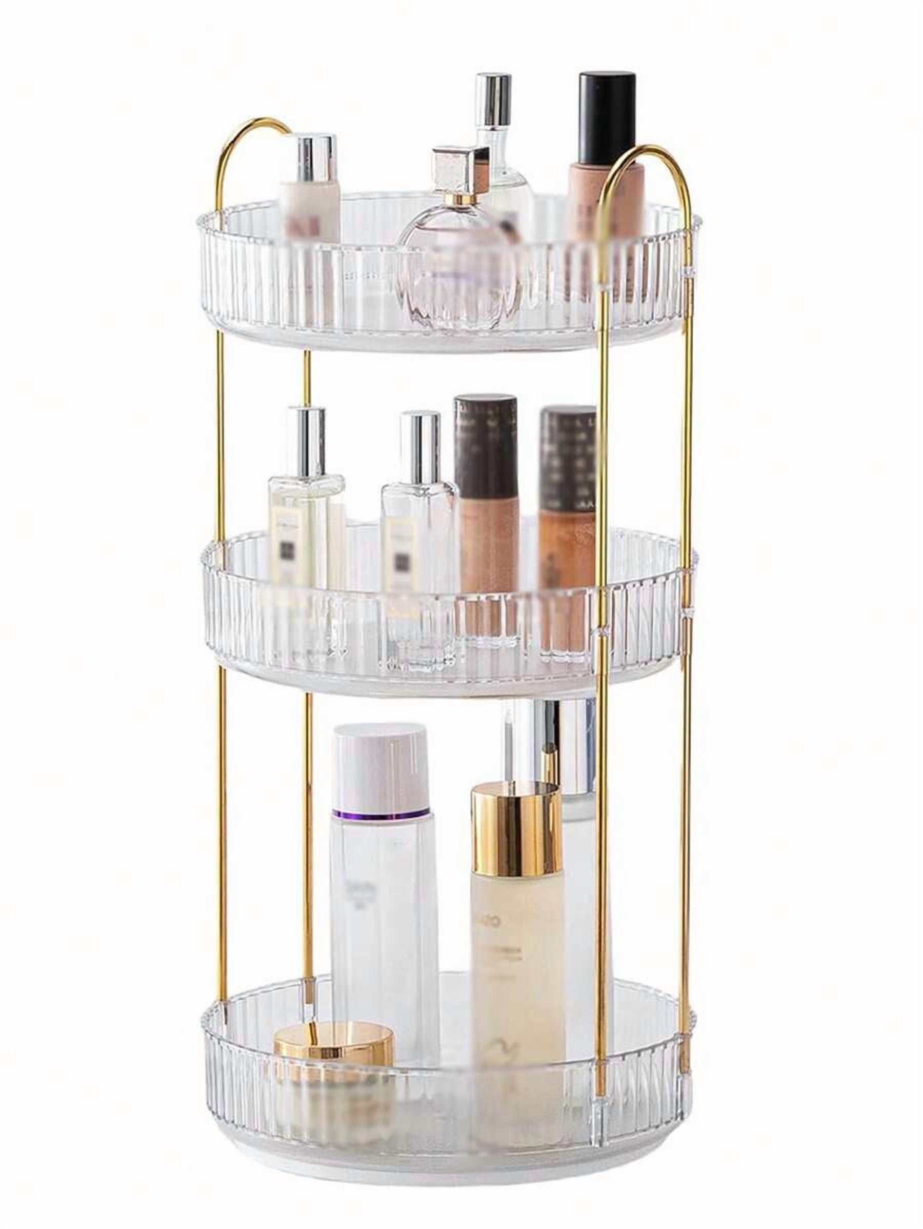1pc 2/3/Layers 360 Degree Rotating Makeup Organizer For Bathroom ...