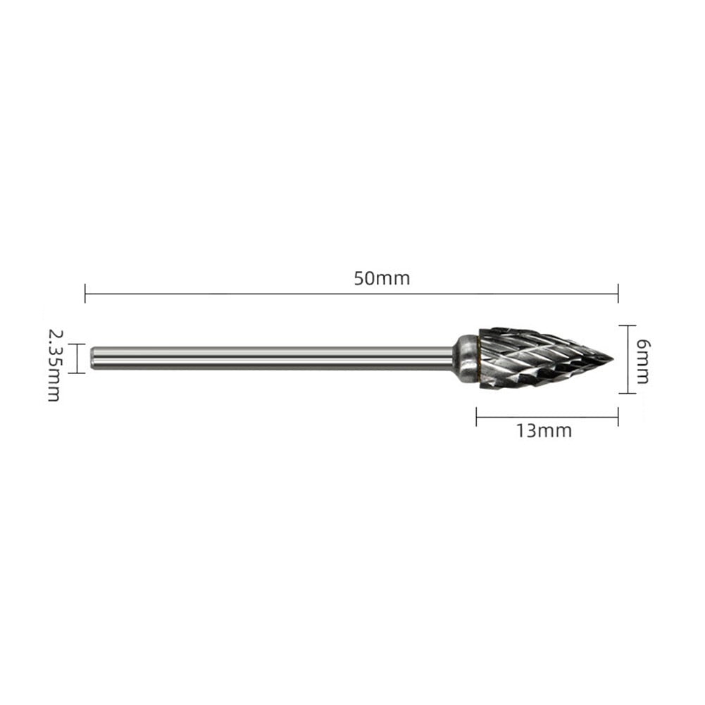 1pc 2.35MM Shank Burr Drill Bits Rotary Burrs Metal Grinding Milling ...