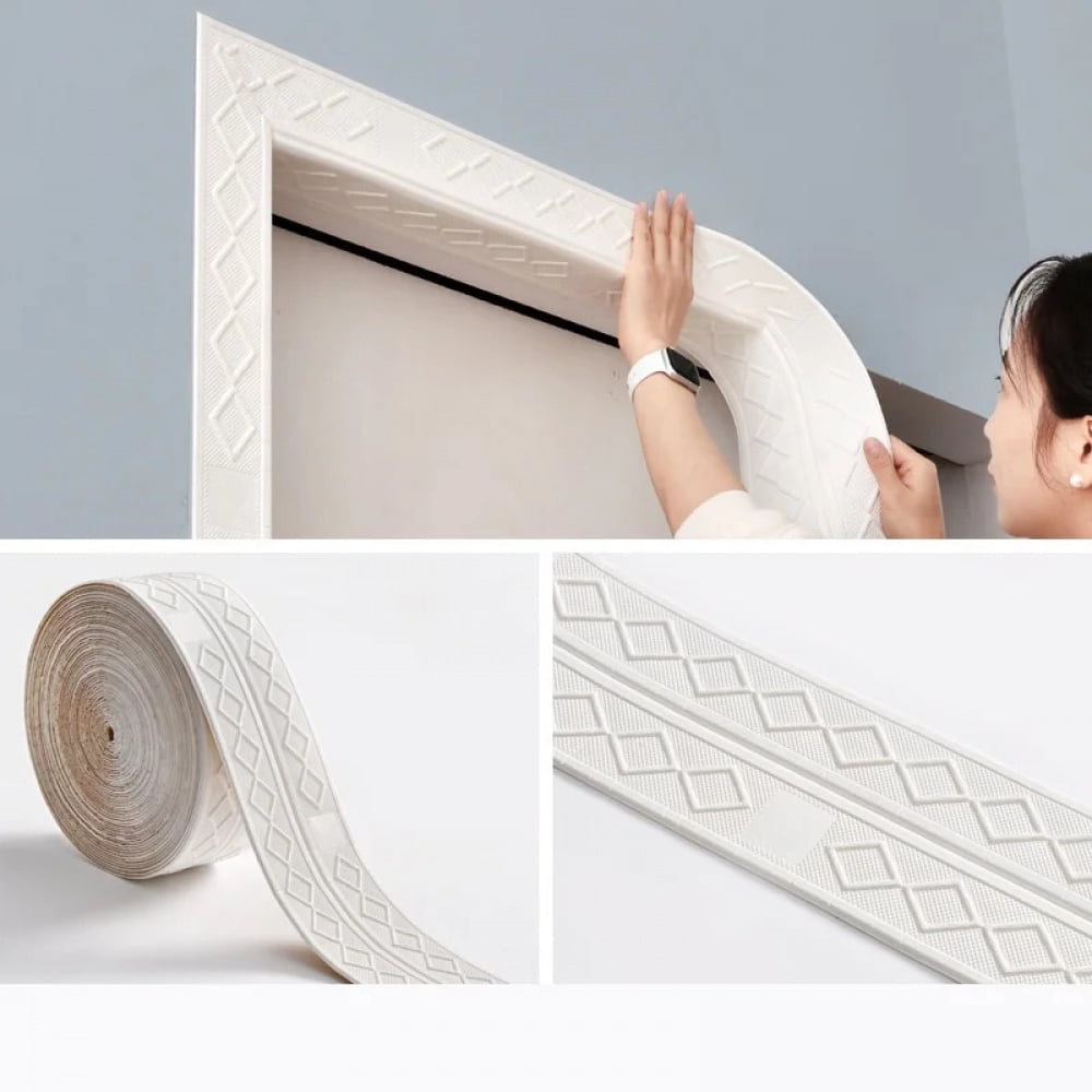 1pc 2.3m DIY Waterproof Ceiling Decorative Strip Self Adhesive Wall ...