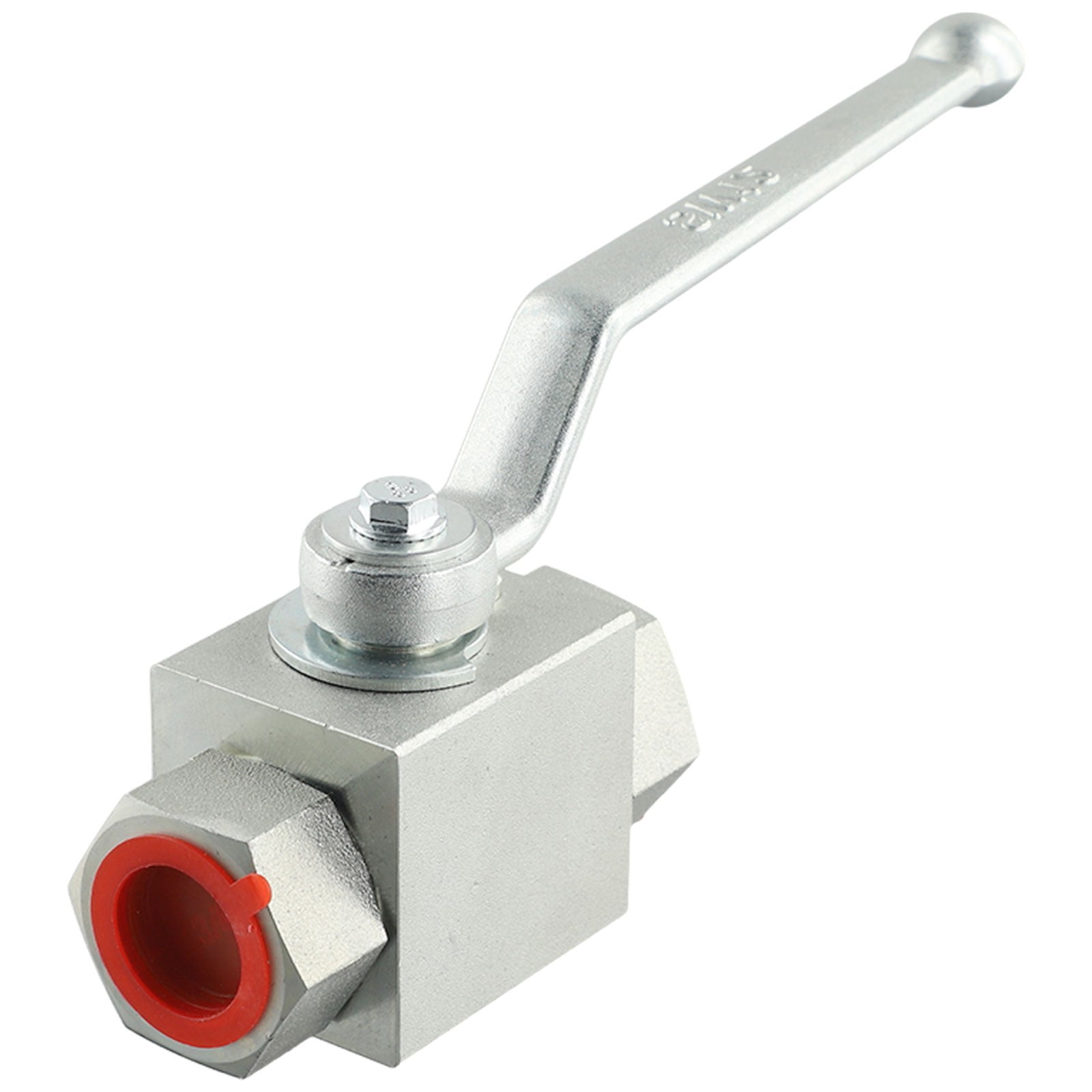 1pc 2-Way 500 Bar Carbon Steel High Pressure Hydraulic Ball Valve Gas ...