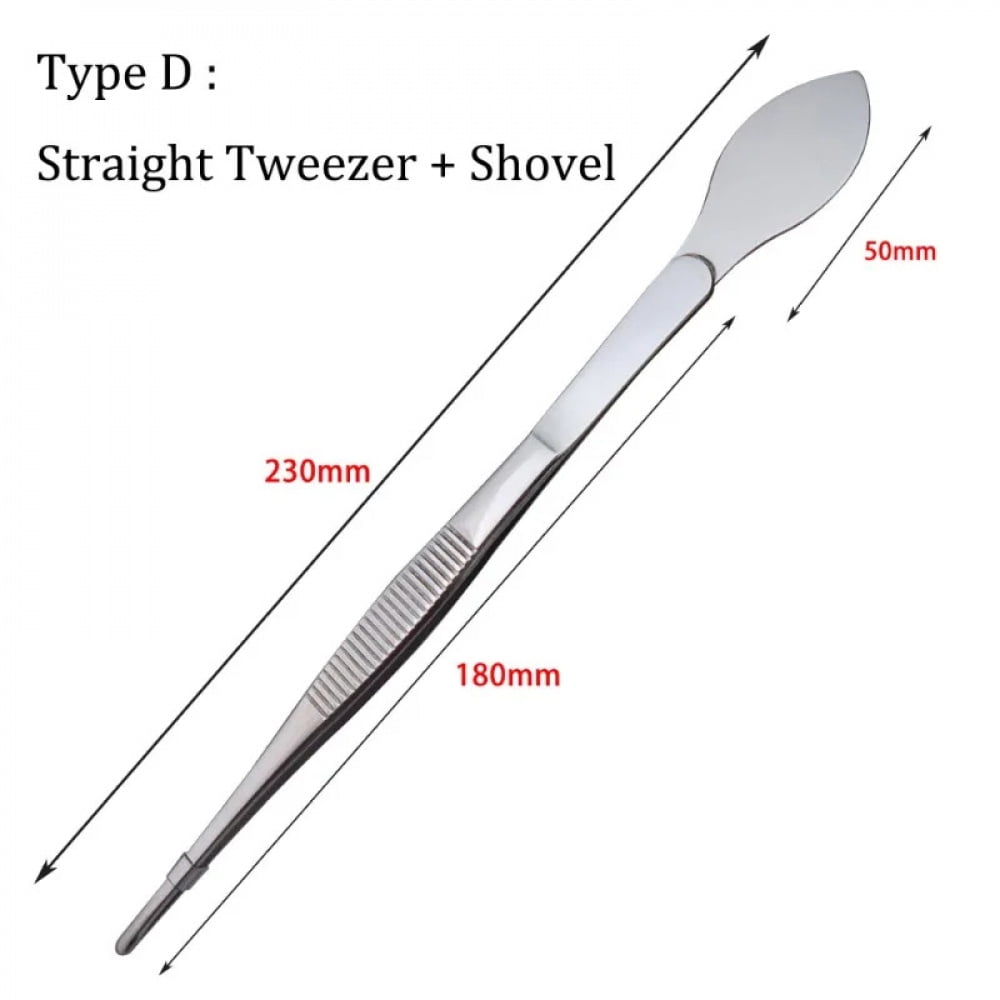 1pc 2-in-1 Stainless Steel Root Rake with Bonsai Tweezers with ...