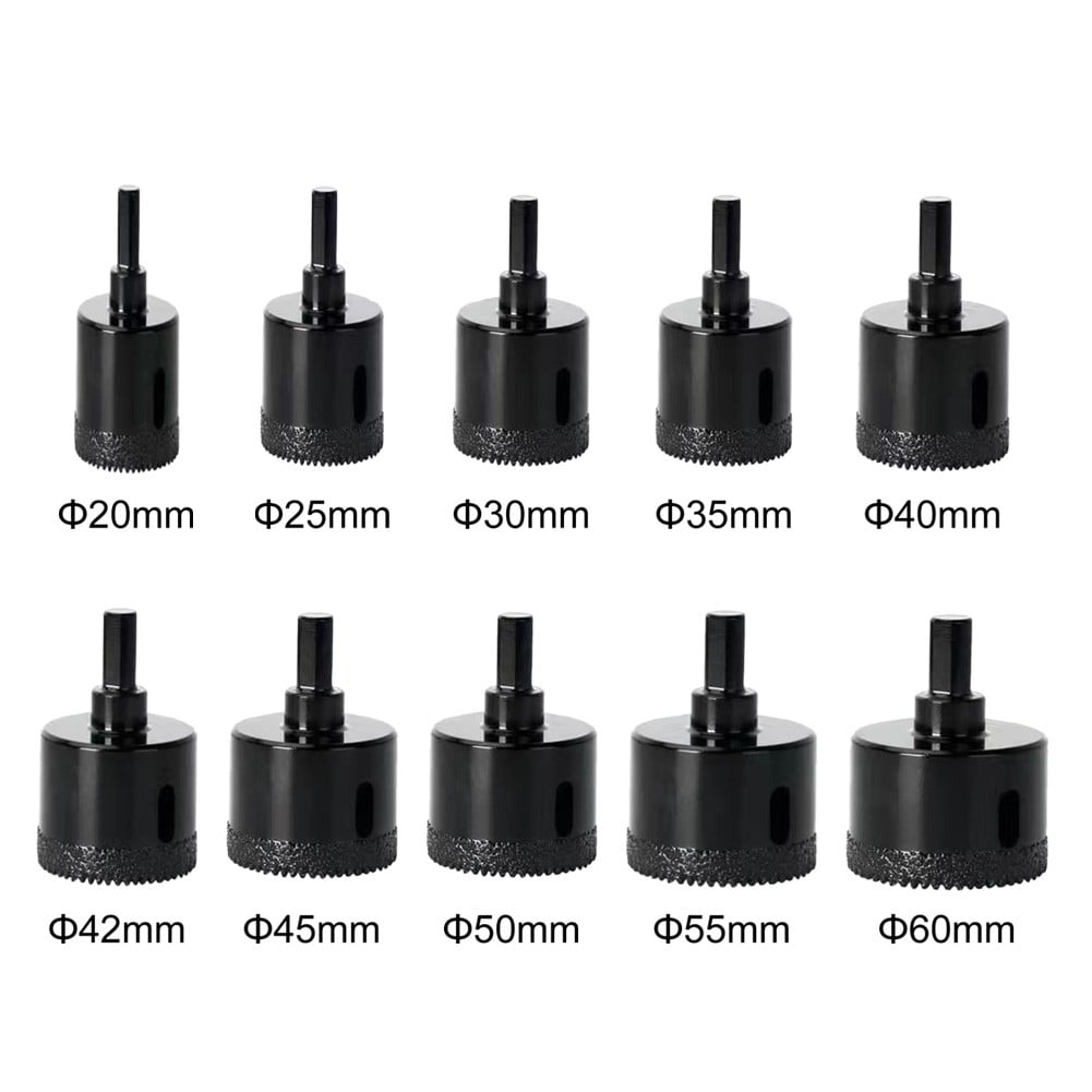 1pc 20-60mm Diamond Dry Vacuum Brazed Drilling Core Bits For Porcelain ...