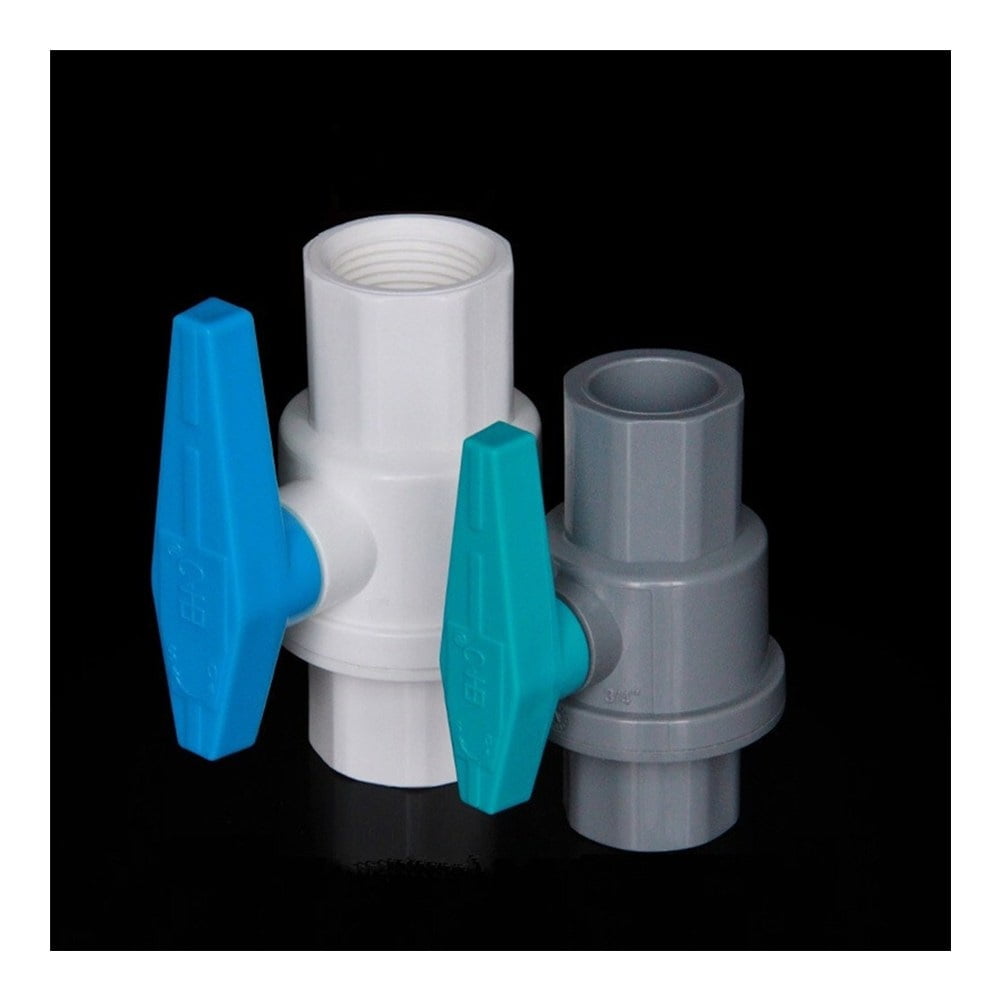 1pc 20~63mm 1/2"~2" PVC Ball Valve Garden Irrigation Water Supply Globe ...