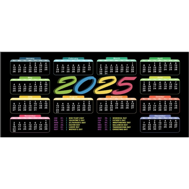 1pc 2025 Calendar Mouse Pad, Cool Design For Women And Girls Rectangle ...