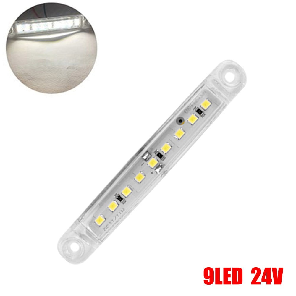1pc 24V 5W 9-LED Car Side Marker Indicator Light Red/Yellow/Blue/White ...