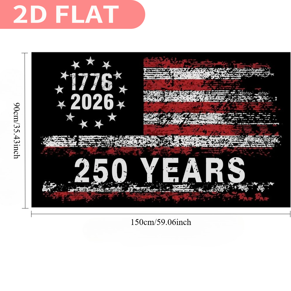 1pc 250 Years American Flag 3x5 Feet, USA 250 Anniversary Flag ...