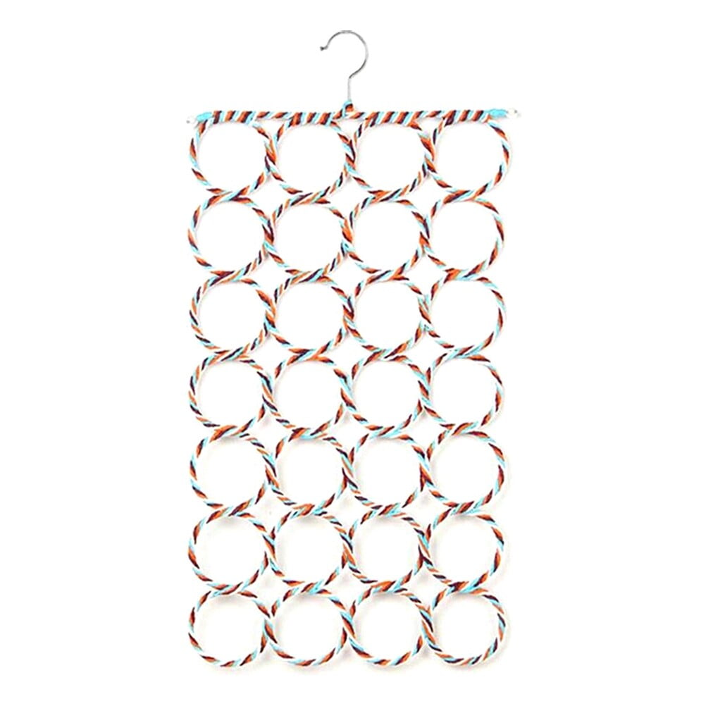 28-Circle Scarf Rack for Wardrobe Multi Purpose Tie Racks with Plastic ...