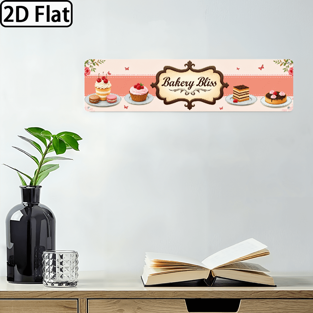 1pc 2D Flat Aluminum Signs Vintage Charm Retro Sign for Your Cozy Cafe ...