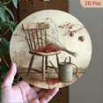 1pc, 2D Flat Print, Round Vintage Metal Aluminum decoratet Signage ...