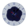 1pc 2D Flat, Silent Round Wall Clock Clock Face Roman Numerals Star ...