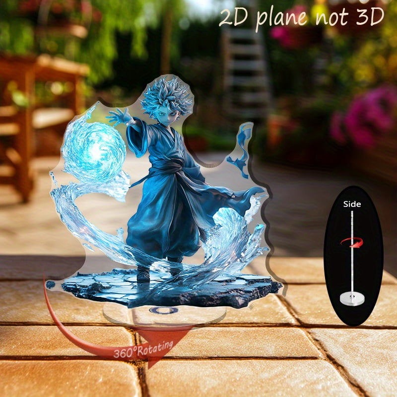 1pc 2d flat Rotating acrylic display featuring a young wizard summoning ...