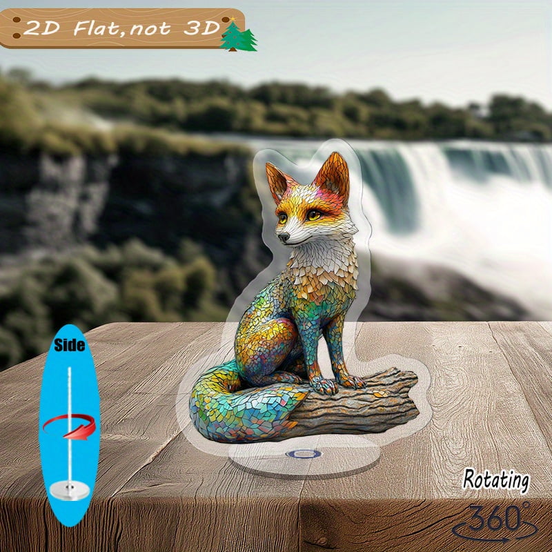 1pc 2d flat Rotating acrylic display piece featuring an ultra-realistic ...
