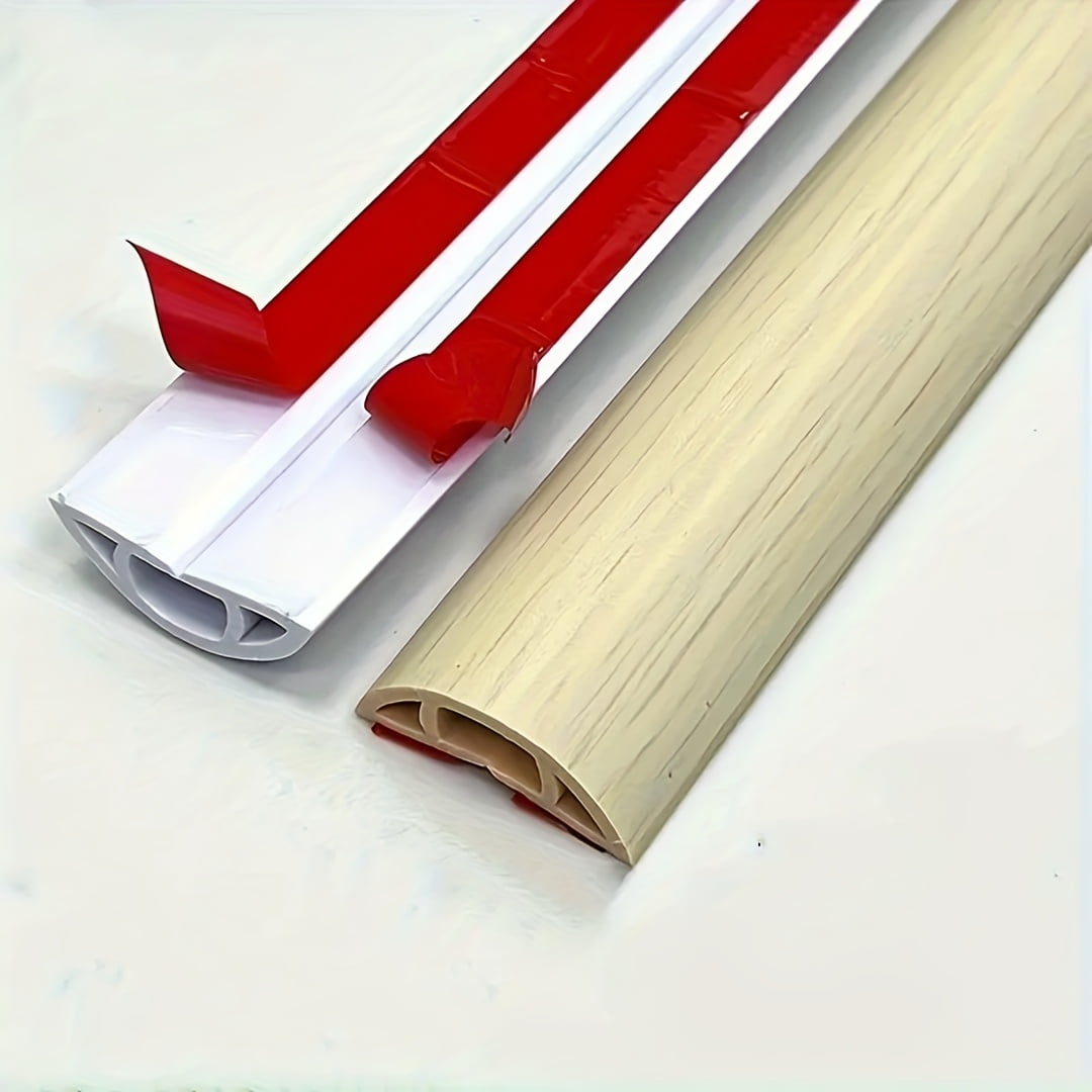 1pc 2m/78.74inch Floor Cord Cover Floor Cable Sheaths PVC Flexible ...