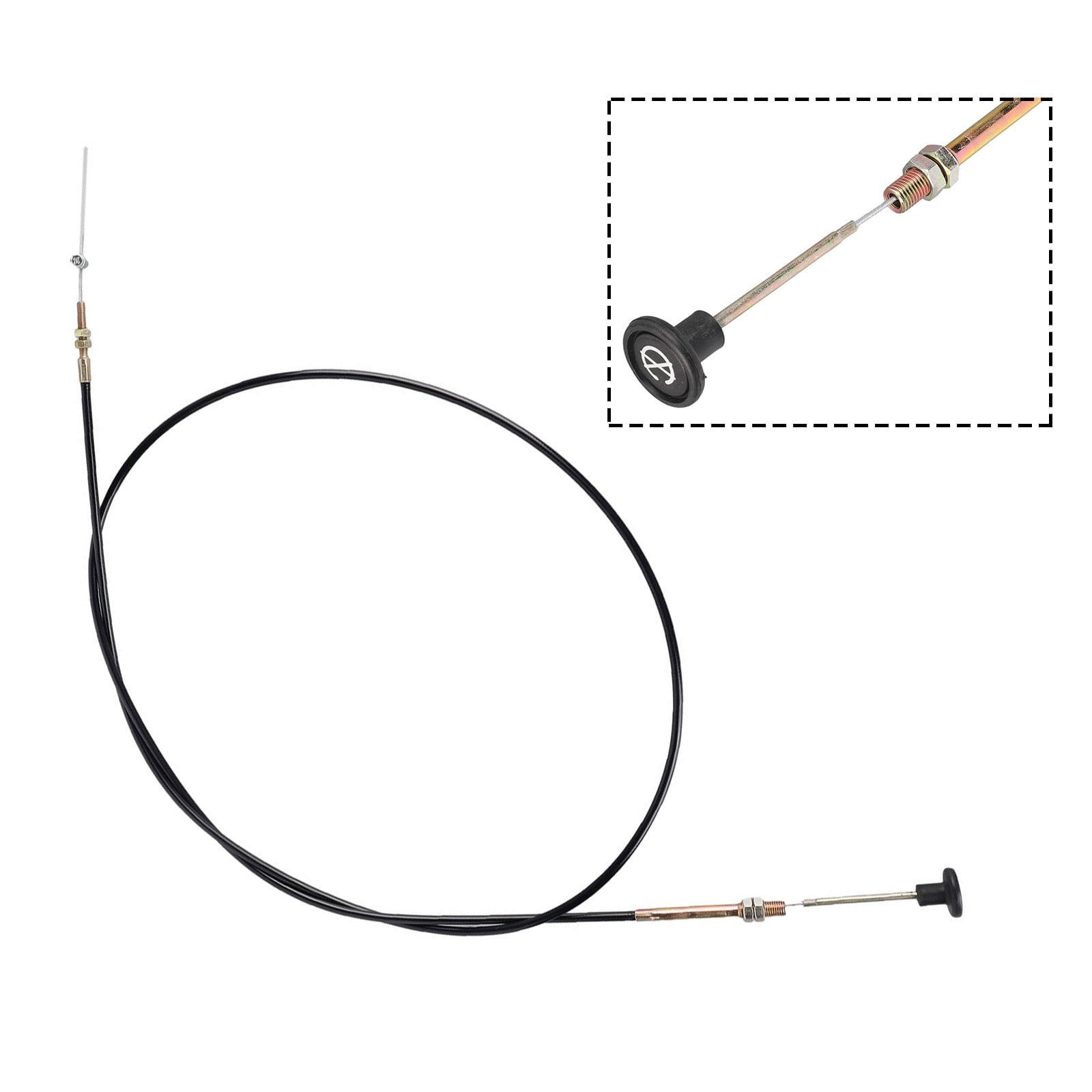 1pc 2m Engine Stop Cable Stop Choke Bowden Cable Wire Control Bonnet ...