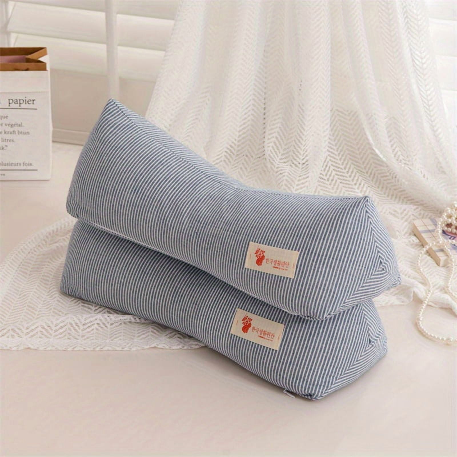 1pc/2pcs 3D Rhombus Neck Pillow - Buckwheat Filled for Cervical ...