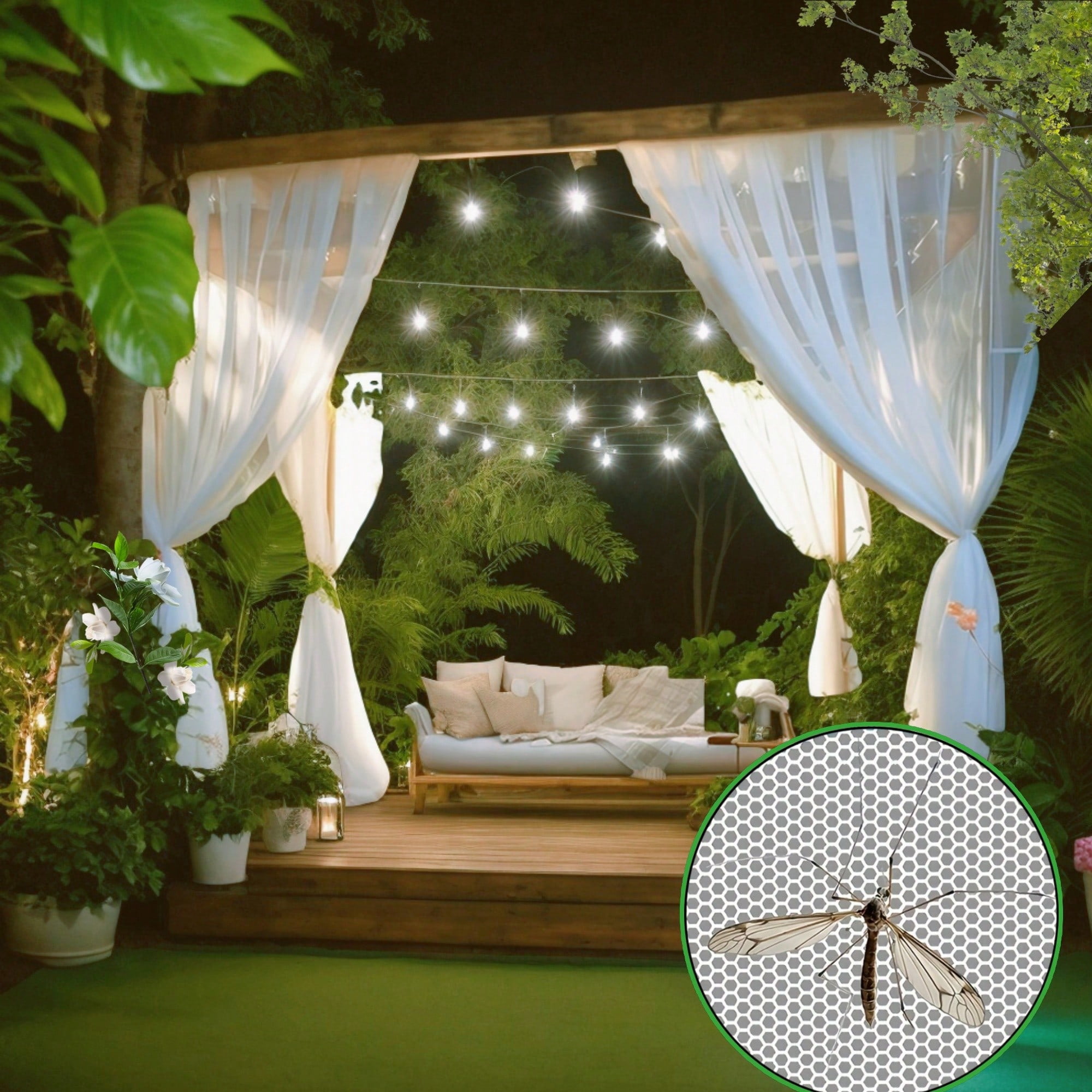 1pc/2pcs/4pcs/8pcs Outdoor Camping Mosquito Net,White 2025 Summer New ...