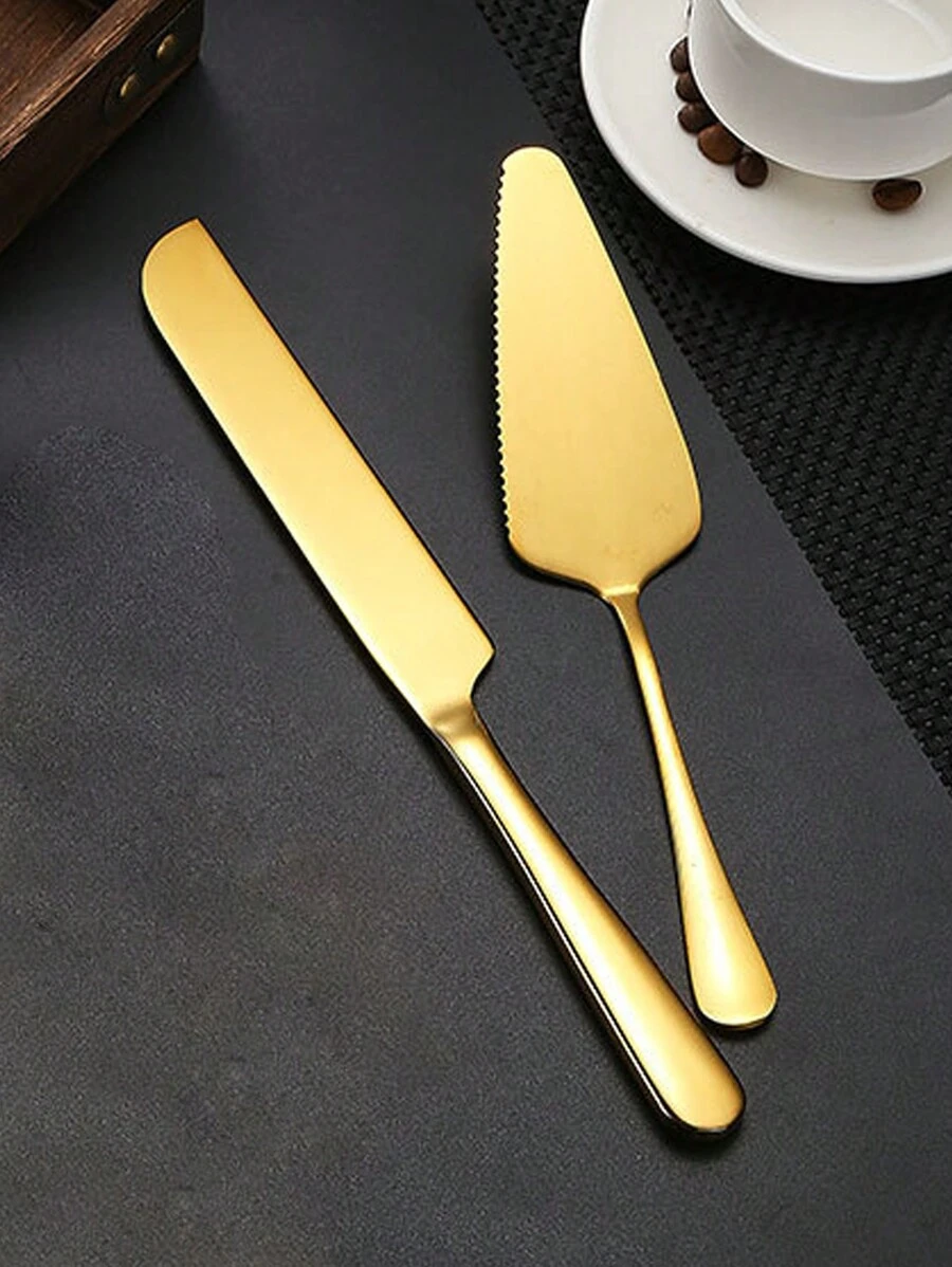 1pc/2pcs Stainless Steel Cake Shovel, Bread Knife, Dessert Knife ...