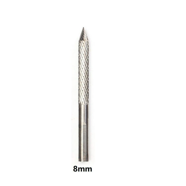 1pc 3/4.5/6/8/10/12mm Carbide Rotary Burr Carbon Steel Pneumatic Drill ...