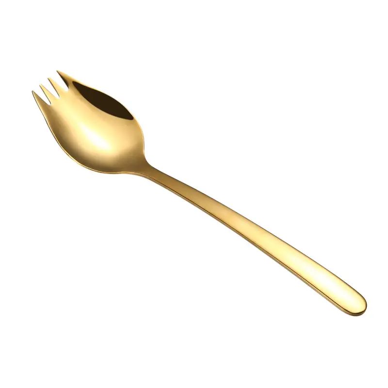 1pc 304 Stainless Steel Fork Spoon Creative Korean Two-way Spoon Fruit ...