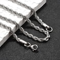 1pc 304 Stainless Steel Rope Chain Necklaces with Lobster Claw Clasps ...